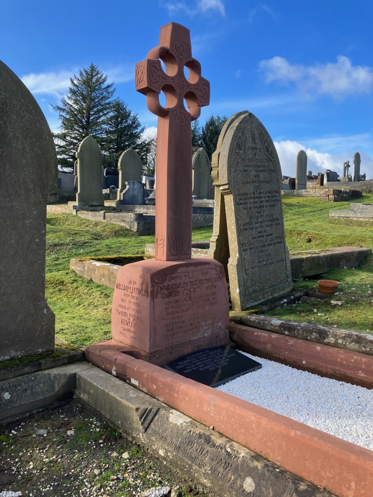 David Kewley “Dawsey” grave – Archibald Knox