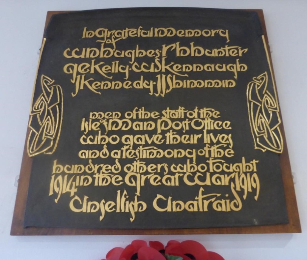 Post Office Headquarters WWI memorial – Archibald Knox